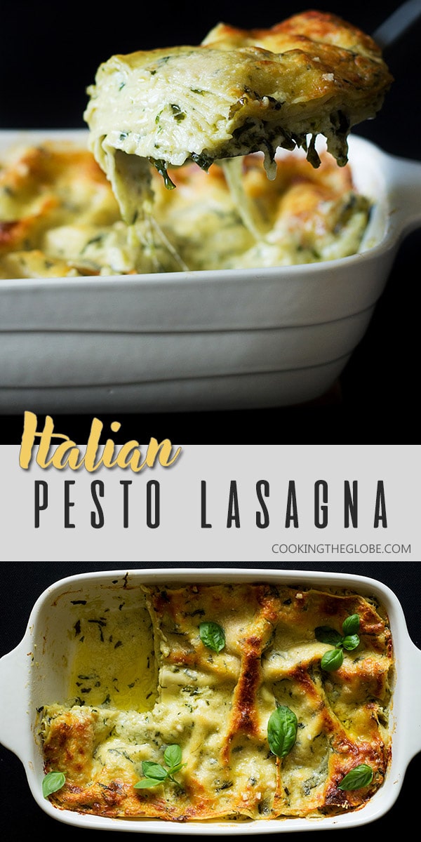 Italian Pesto Lasagna - Creamy, Cheesy & Vegetarian