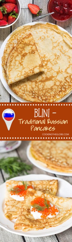 Russian Pancakes (Blini) - w/ Sweet & Savory Toppings