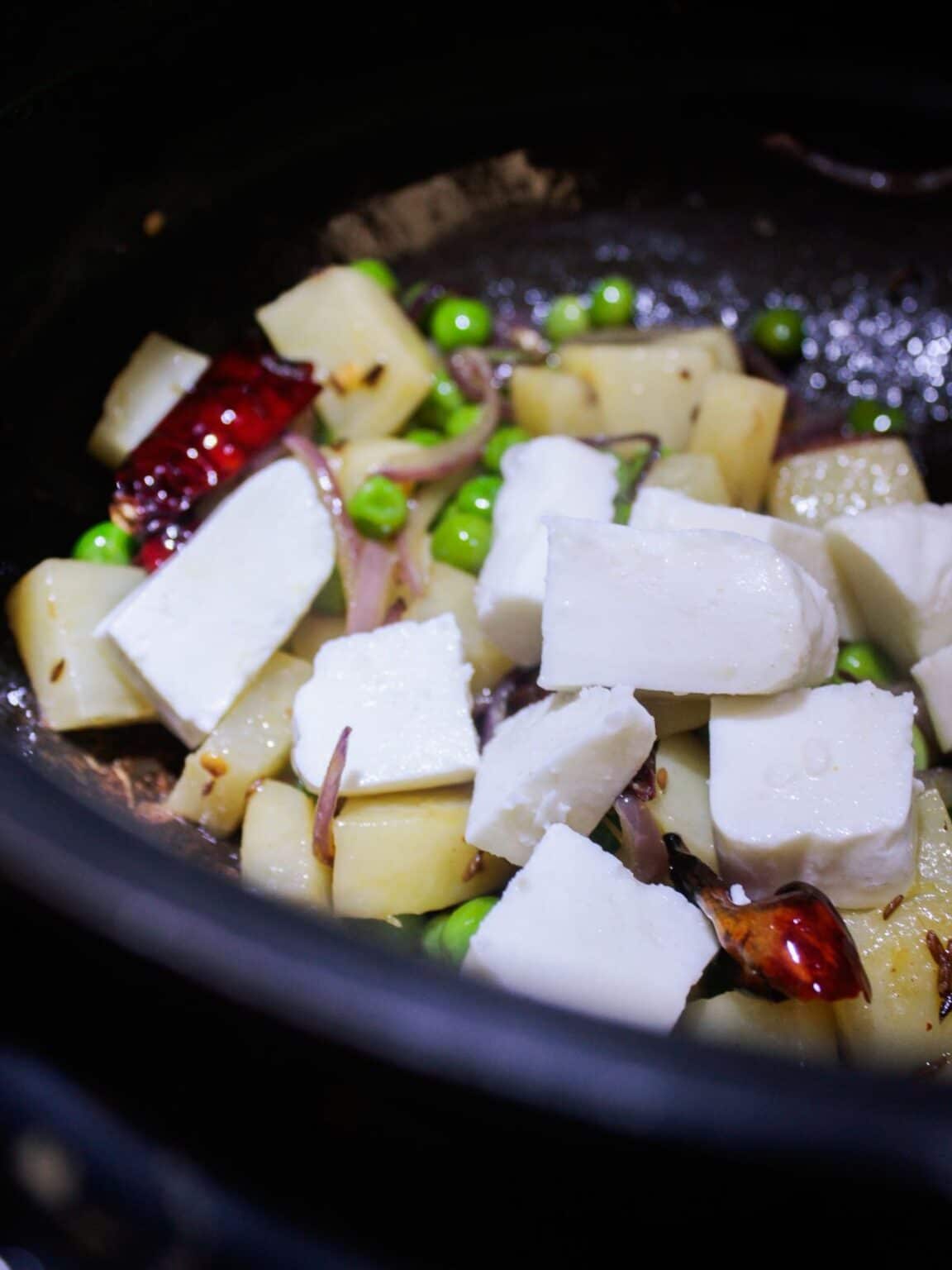 Aloo Matar Paneer - 30 Minute Indian Curry Recipe - Cooking The Globe