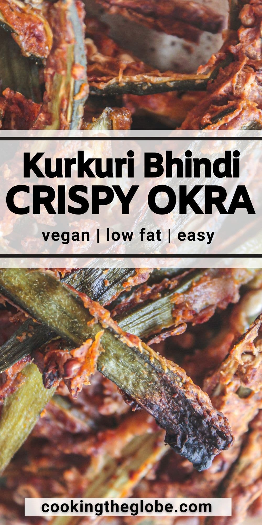 Baked Kurkuri Bhindi Spicy Crispy Okra Recipe - Cooking The Globe