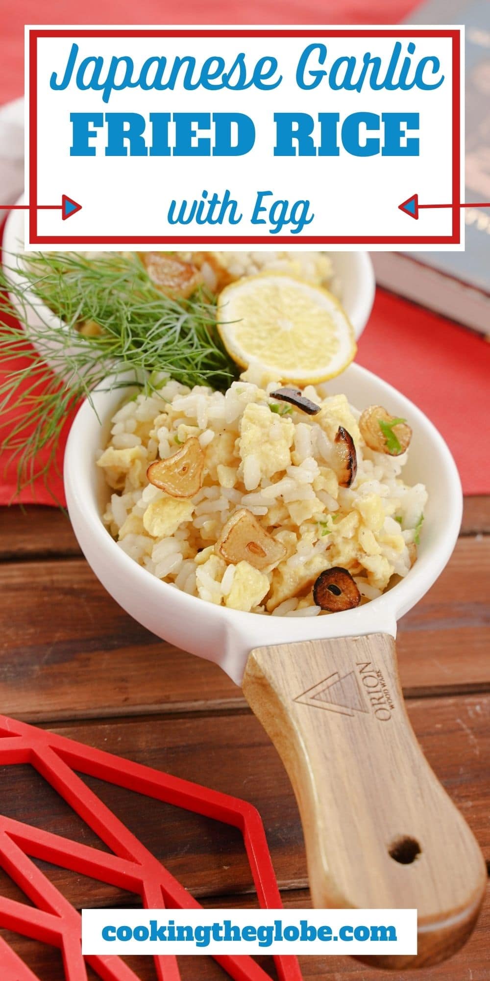 Japanese Garlic Fried Rice Recipe - Cooking The Globe