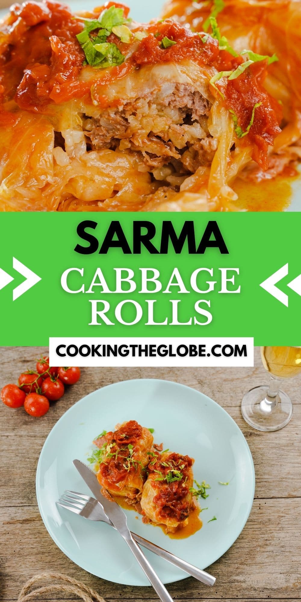 Stuffed Cabbage Rolls Sarma Recipe - Cooking The Globe