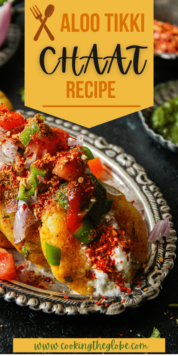 Easy Aloo Tikki Chaat Indian Street Food Recipe - Cooking The Globe