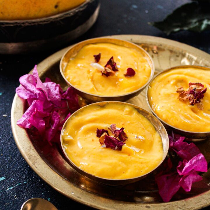 Cooling Mango Shrikhand Yogurt Dessert Recipe - Cooking The Globe