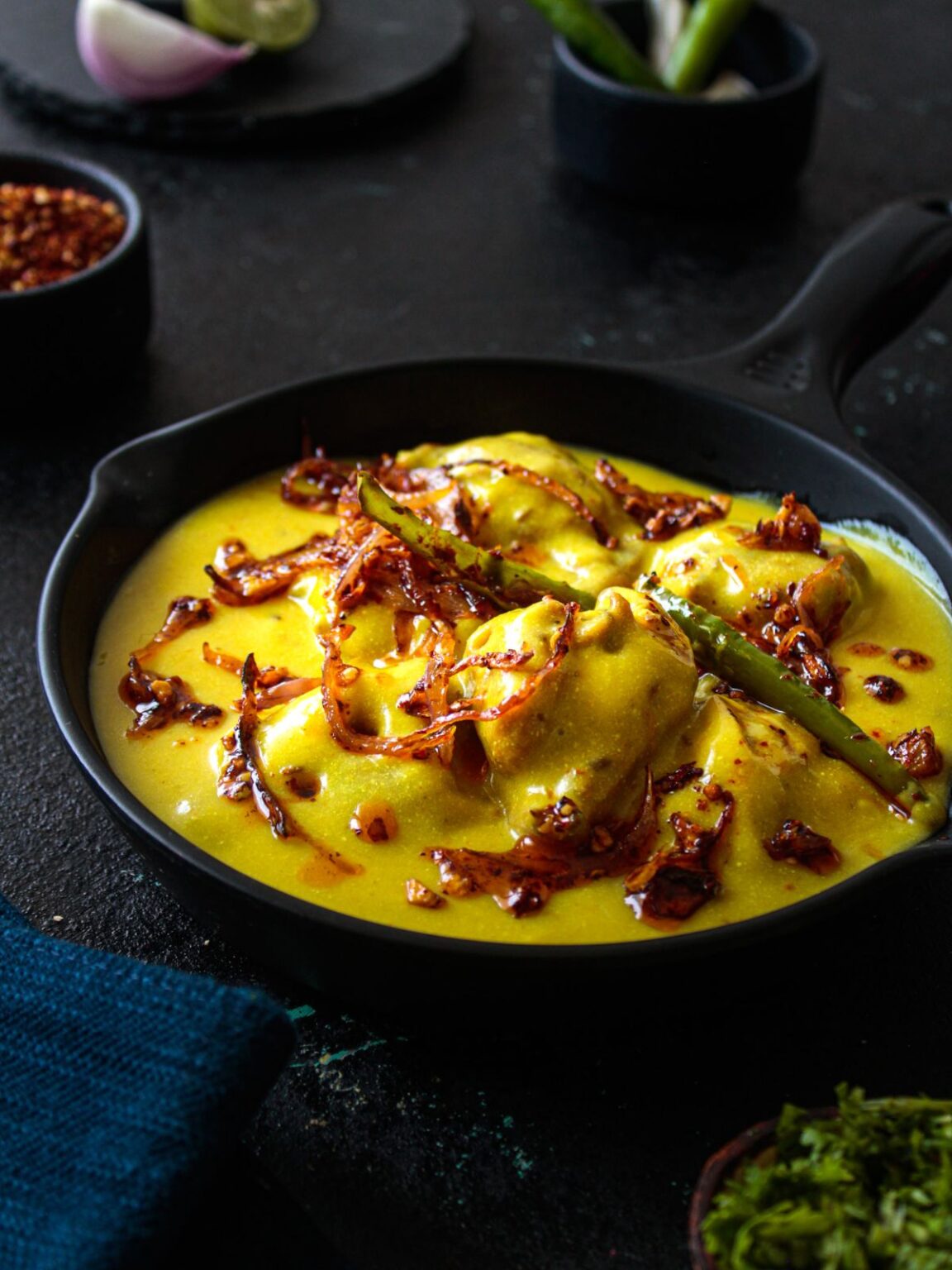 Easy Punjabi Kadhi - Indian Yogurt Curry Recipe - Cooking The Globe