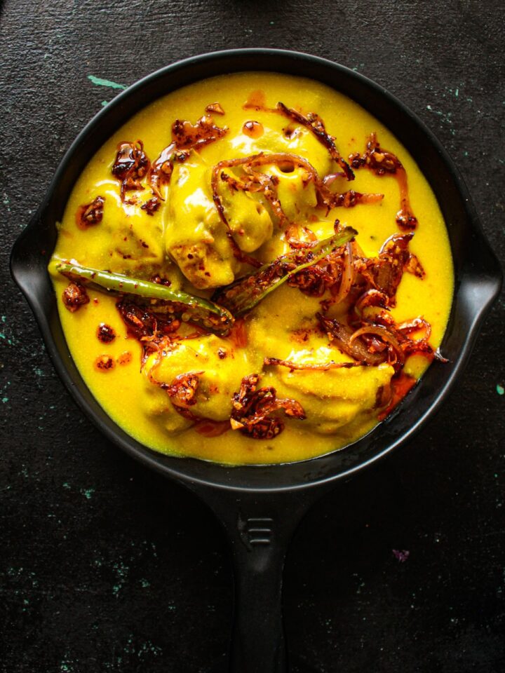 Easy Punjabi Kadhi - Indian Yogurt Curry Recipe - Cooking The Globe