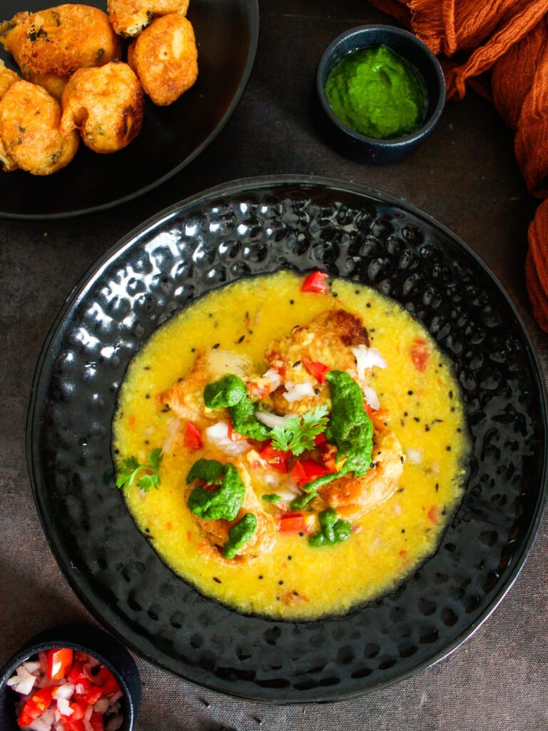 Indian Bonda Soup with Lentil Fritters - Cooking The Globe