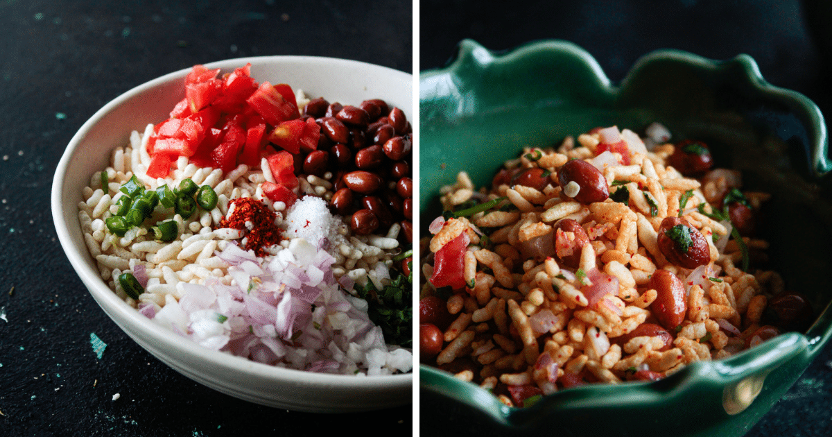 Easy Jhaal Muri Recipe: Indian Puffed Rice Snack - Cooking The Globe
