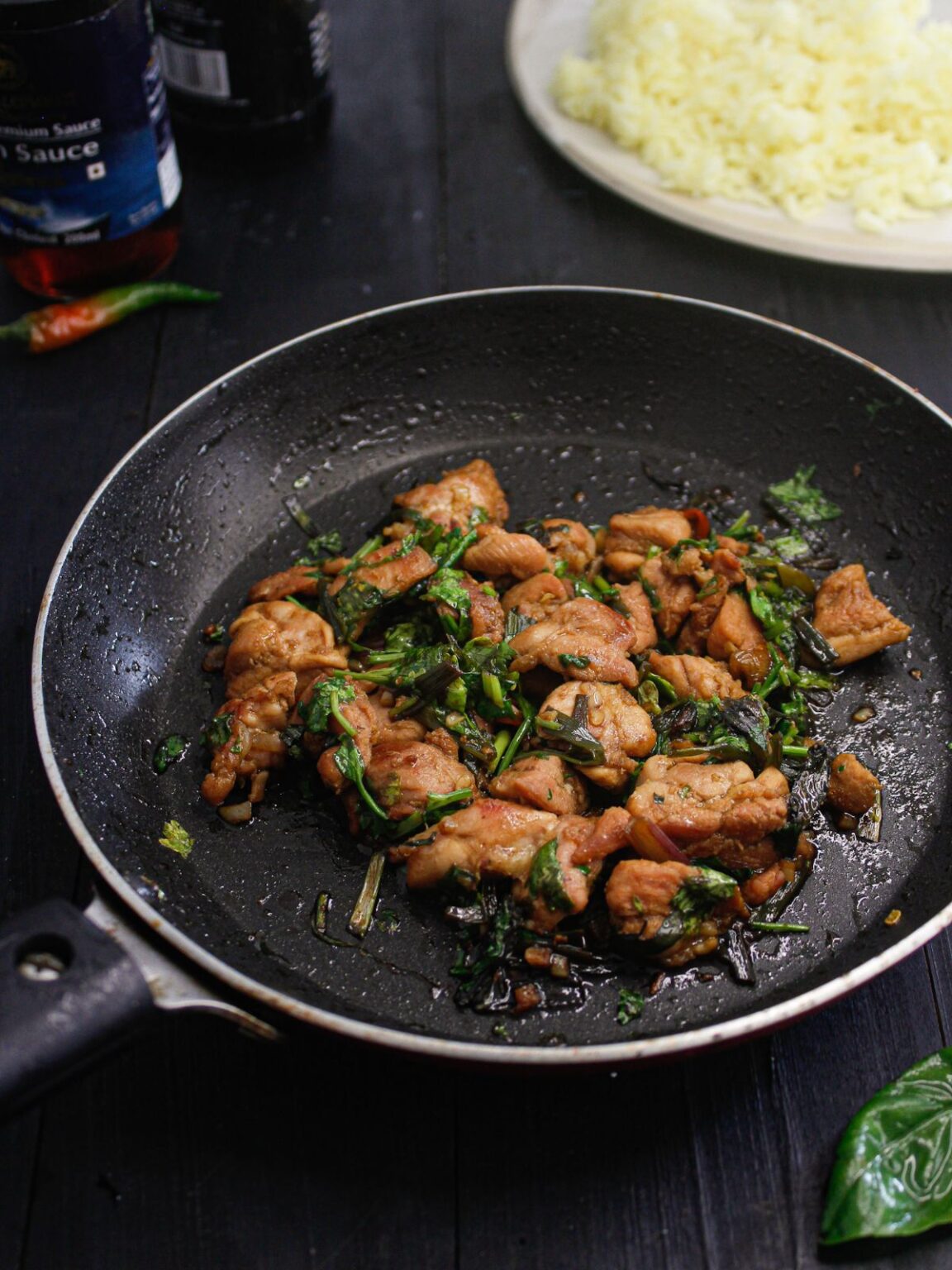 Easy Thai Basil Chicken Stir Fry | Pad Kraprow Gai - Cooking The Globe