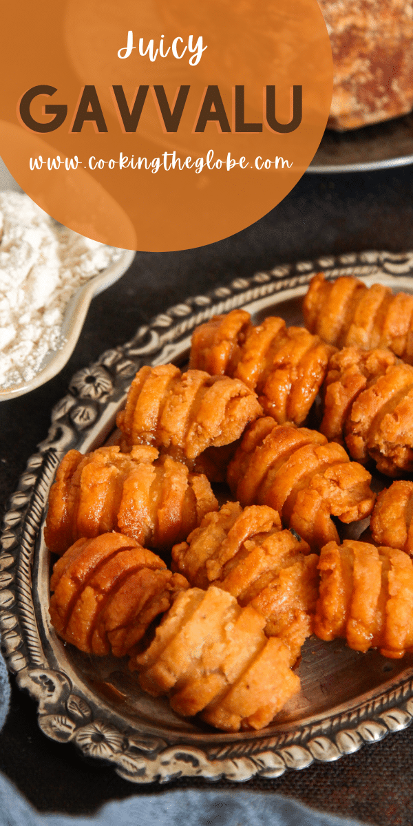 Indian Gavvalu Dessert Recipe Made with Jaggery - Cooking The Globe