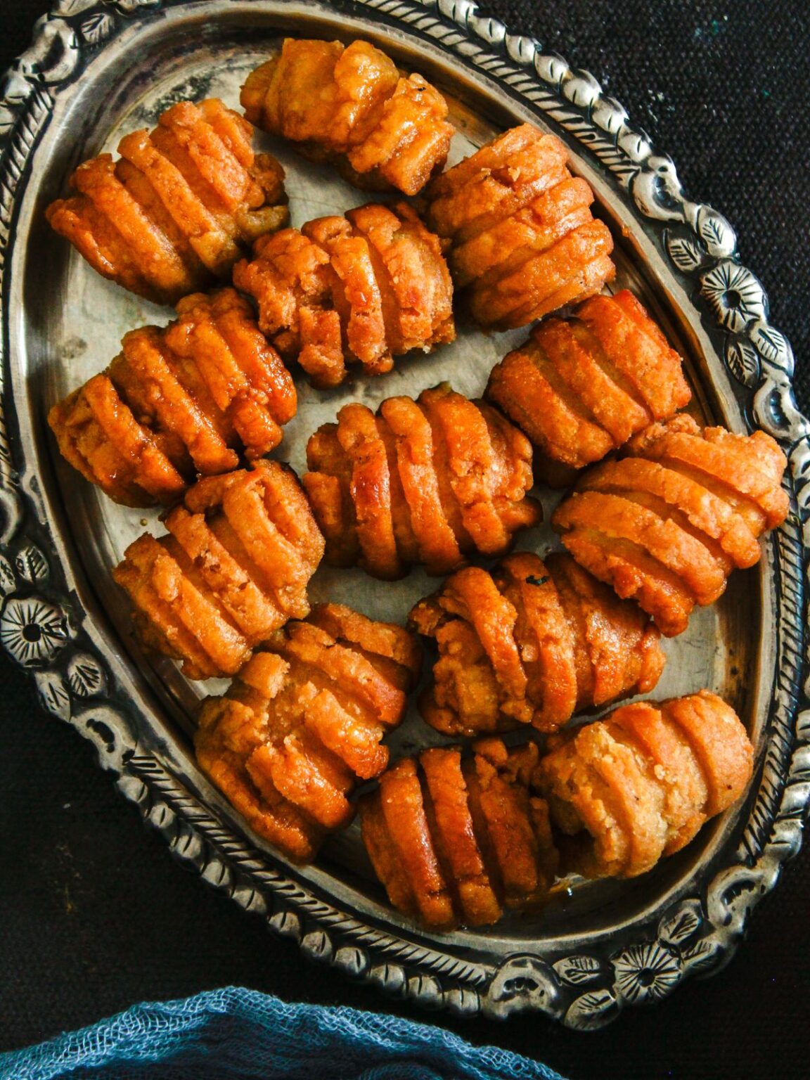 Indian Gavvalu Dessert Recipe Made with Jaggery - Cooking The Globe