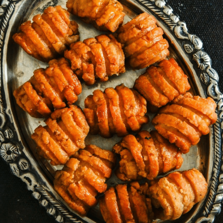 Indian Gavvalu Dessert Recipe Made with Jaggery - Cooking The Globe
