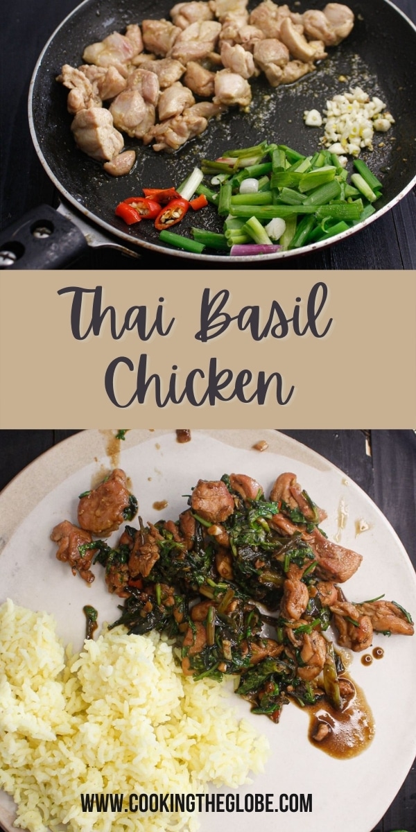 Easy Thai Basil Chicken Stir Fry | Pad Kraprow Gai - Cooking The Globe