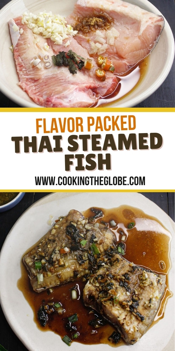 Thai Steamed Fish in Garlic and Lemon Sauce - Cooking The Globe