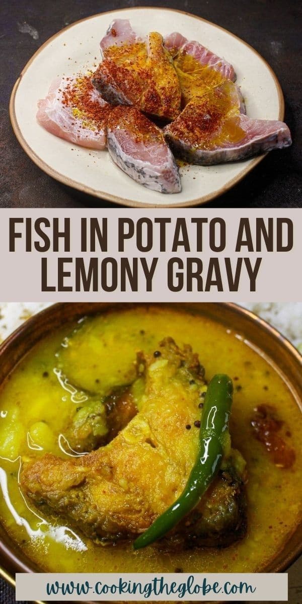Indian Fish in Lemony Potato Gravy - Cooking The Globe