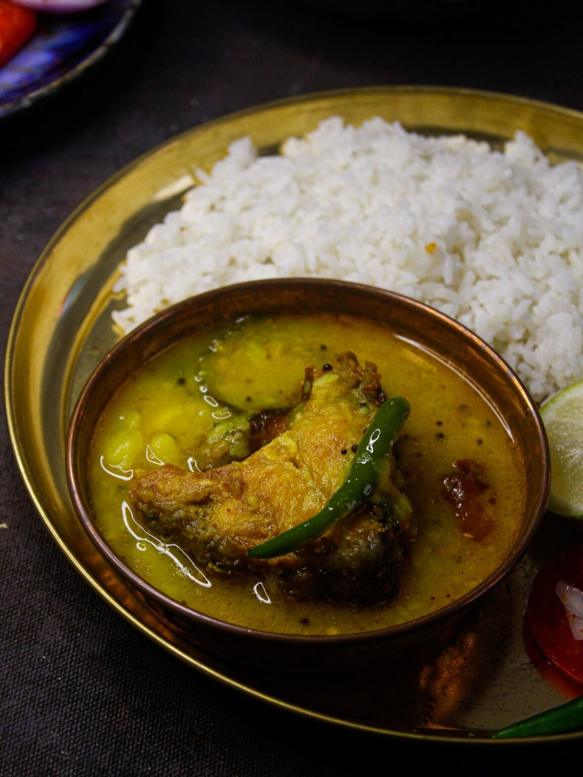 Indian Fish in Lemony Potato Gravy - Cooking The Globe
