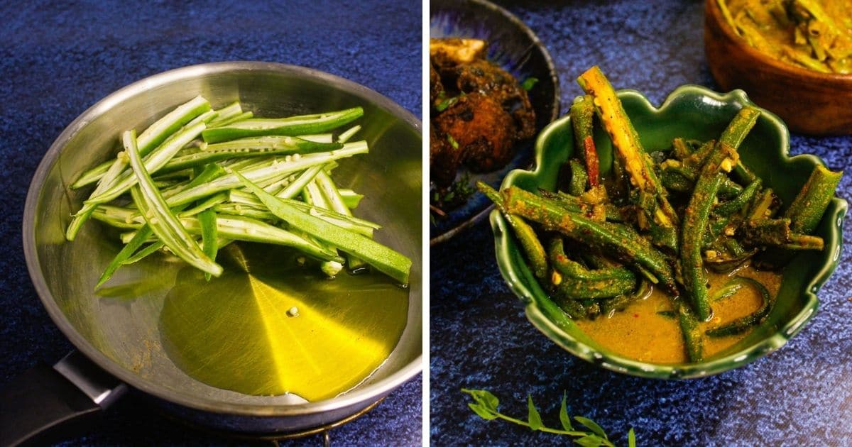 Bandakka Curry: Sri Lankan Okra Curry - Cooking The Globe