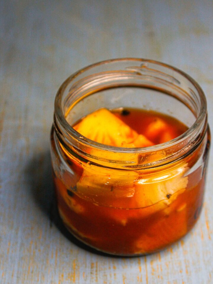 Pineapple Acharu: Sri Lankan Pineapple Pickle - Cooking The Globe