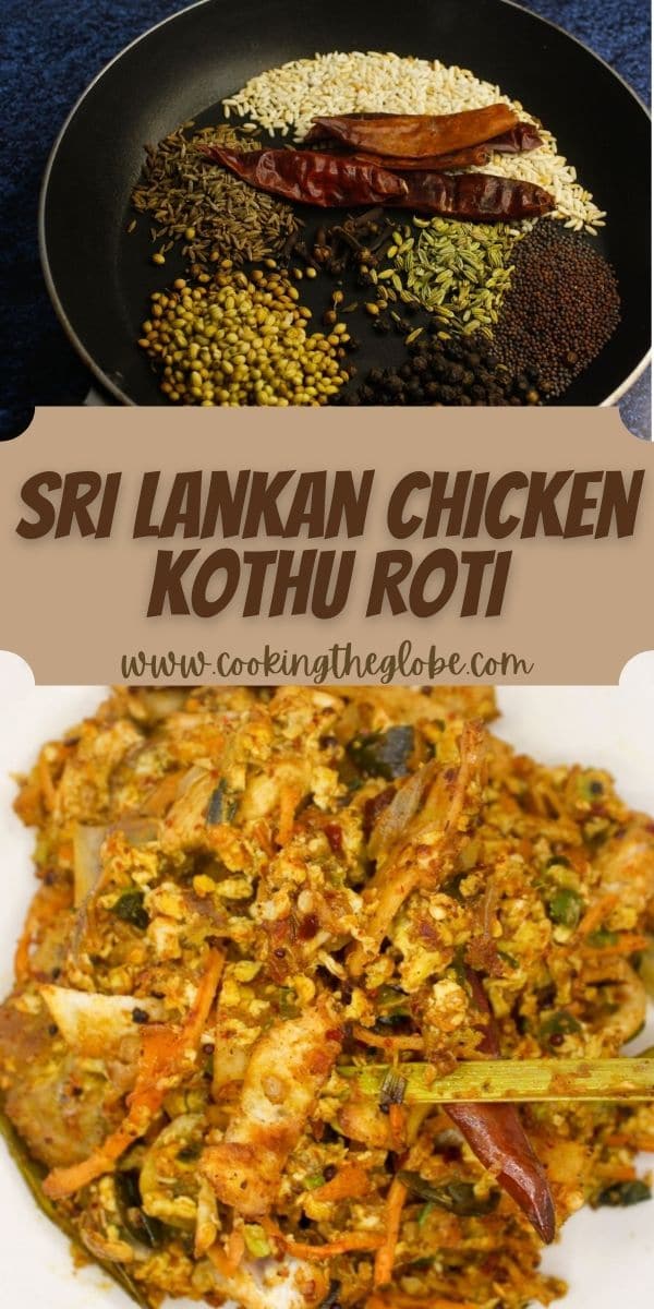 Sri Lankan Chicken Kothu Roti - Cooking The Globe
