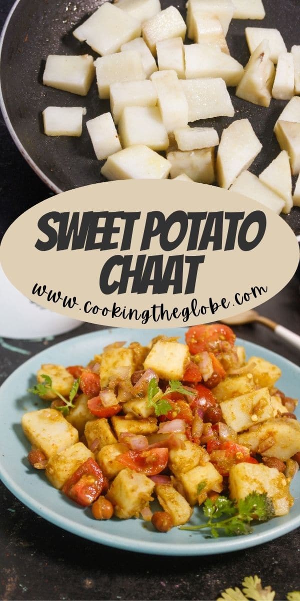 Sweet Potato Chaat: Healthy Indian Snack - Cooking The Globe
