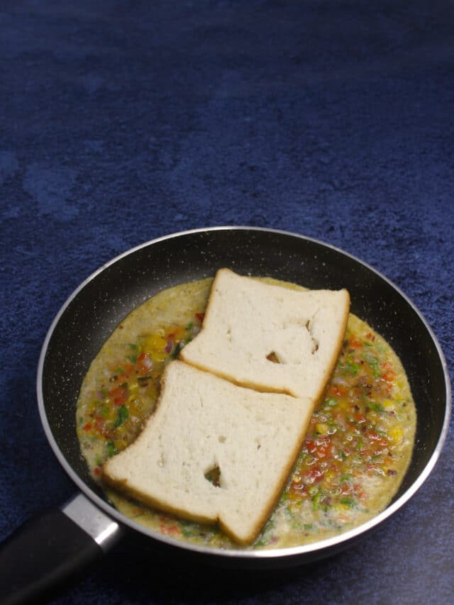 Bread Omelet: Easy Indian Style Breakfast - Cooking The Globe